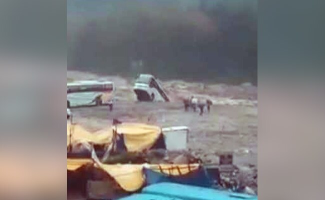 Himachal Rain: On Camera, Luxury Tourist Bus Washed Away By Flooded ...