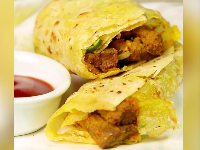 How To Make Mutton Kathi Roll At Home