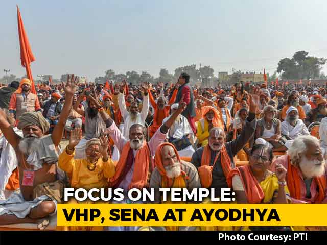 At Ayodhya Rally, Calls For Ordinance To Fast-Track Ram Temple