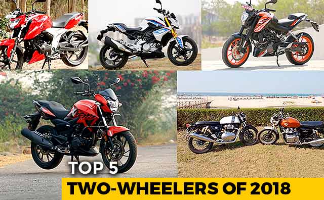 Top 5 Two-Wheelers Of 2018