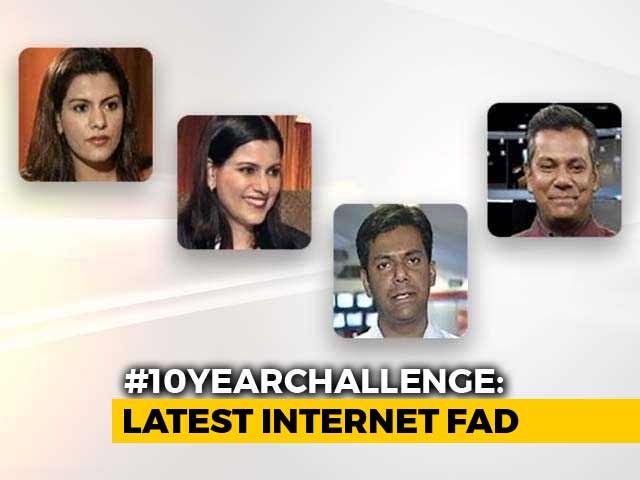 NDTV Anchors And The #10YearChallenge. Take A Look