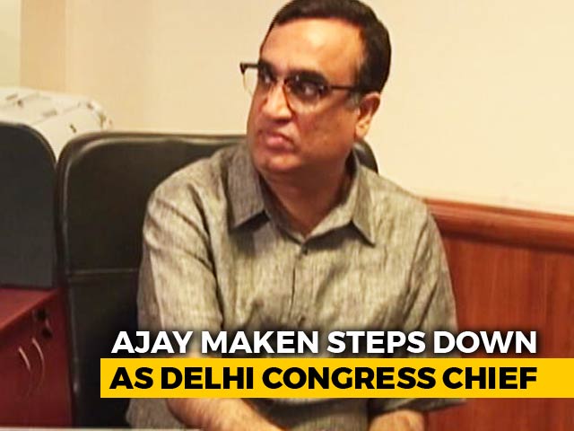 Ajay Maken Resigns As Delhi Congress Chief, May Get New Central Role