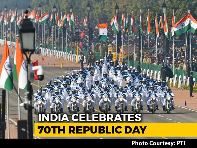 Watch: Army's Spectacular Motorcycle Stunt Show At Republic Day Parade