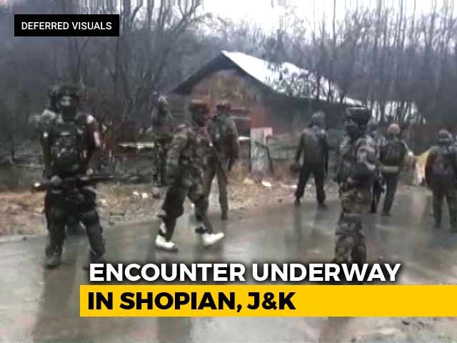 Encounter Underway In Shopian, Gun Battle Between Forces And Terrorists