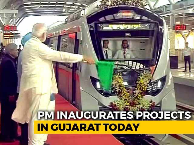 PM Modi Flags Off Ahmedabad Metro, Takes Inaugural Ride