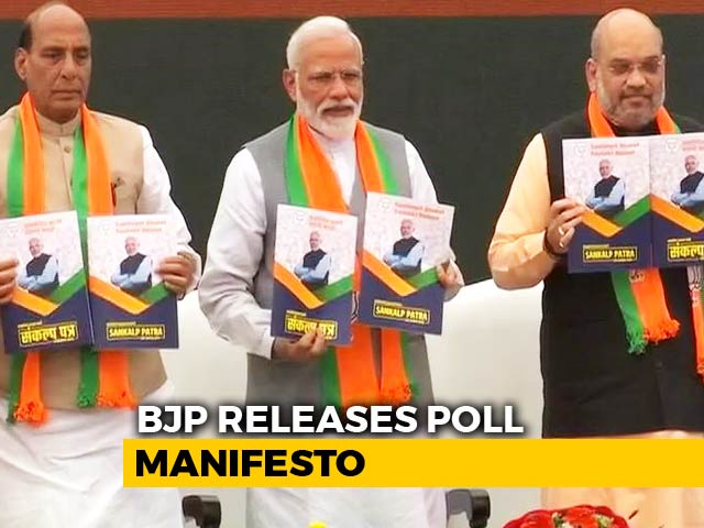 BJP Releases Poll Manifesto, Sankalp Patra