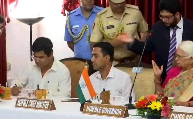 4 New Ministers Join Goa Cabinet, Including 3 Congress Defectors