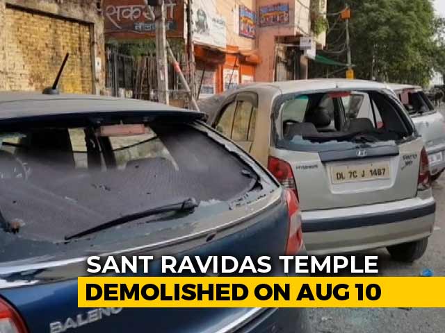 Cars Smashed, Dalit Leader Held As Delhi Temple Demolition Sparks Clashes