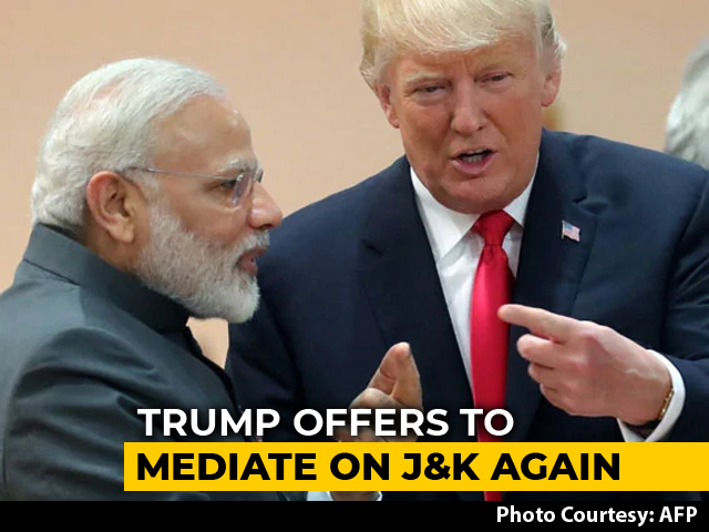 Hours Before Talks With PM Modi, Trump Offers India-Pak Mediation Again