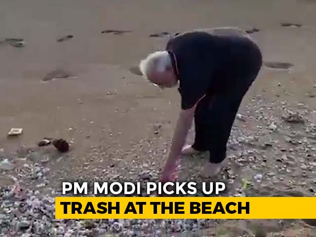 Watch: PM Modi Goes Plogging On Mamallapuram Beach Before Meet With Xi