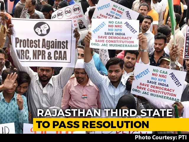 Rajasthan Becomes 3rd State To Adopt Anti-CAA Resolution After Kerala ...