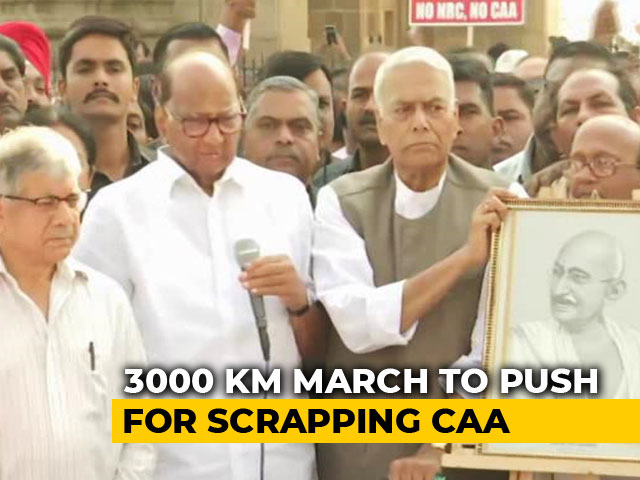 Yashwant Sinha Launches 3,000-Km March From Mumbai To Delhi