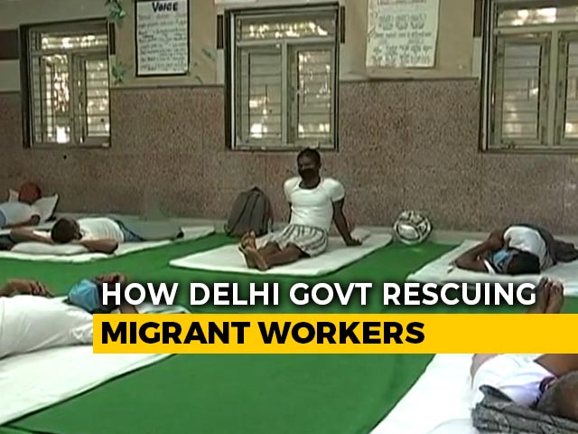 Delhi Government Schools Serve As Shelters For Migrant Workers