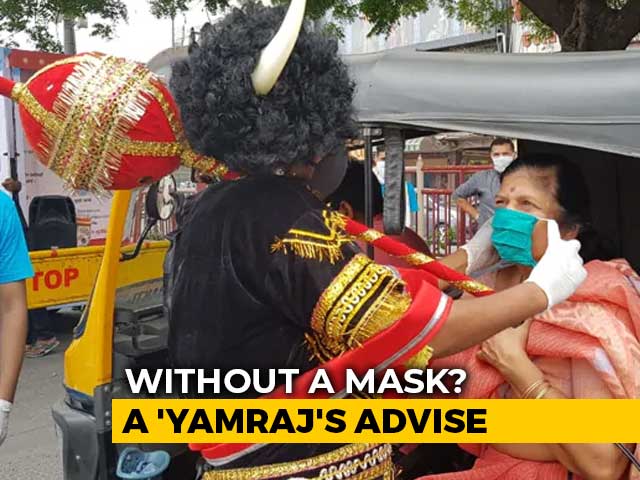 Amid COVID-19 Pandemic, 'Yamraj' Reminds People To Wear Face Masks ...