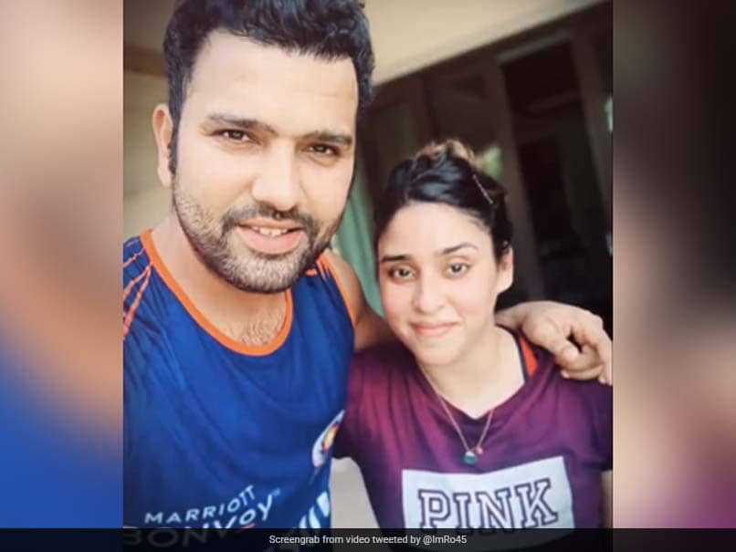 Rohit Sharma, Wife Ritika Sajdeh Work Out Together. Watch Video ...