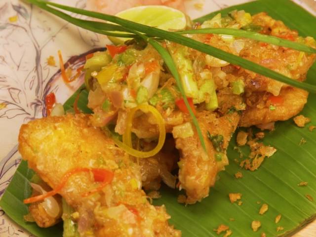 Butter Garlic Sliced Fish Recipe - NDTV Food Videos