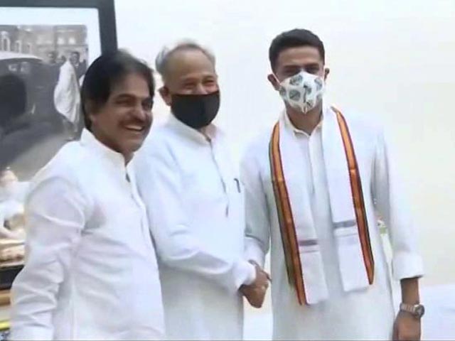 Smiles, Handshake As Sachin Pilot, Ashok Gehlot Meet After Congress Truce