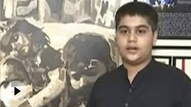 Amitabh Was Stunned By The Painting Of Child Artist Aarav Verma