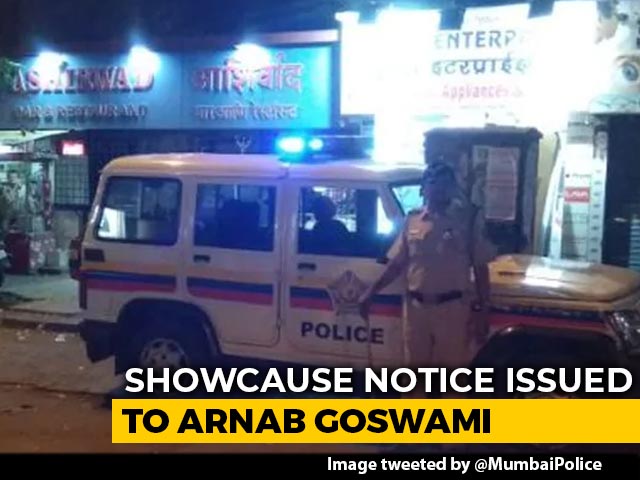 Mumbai Police Notice To Arnab Goswami For Palghar Lynching Case Coverage