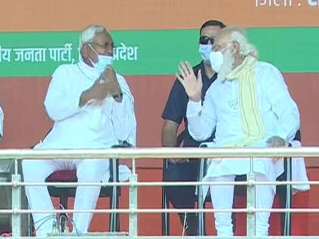 Nitish Kumar By His Side, PM Points To Huge Crowd At Rallies Amid Covid