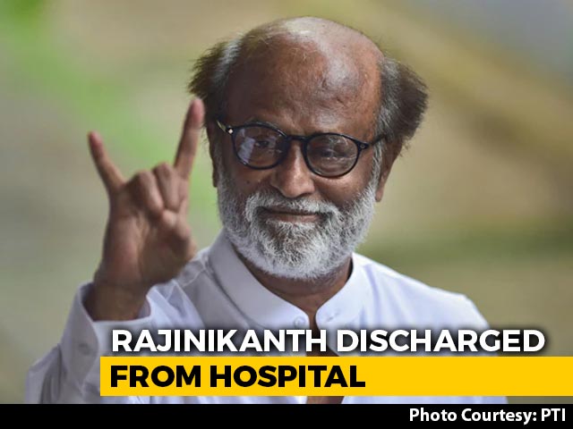 Rajinikanth Discharged From Hospital; Blood Pressure Stable, Say Doctors