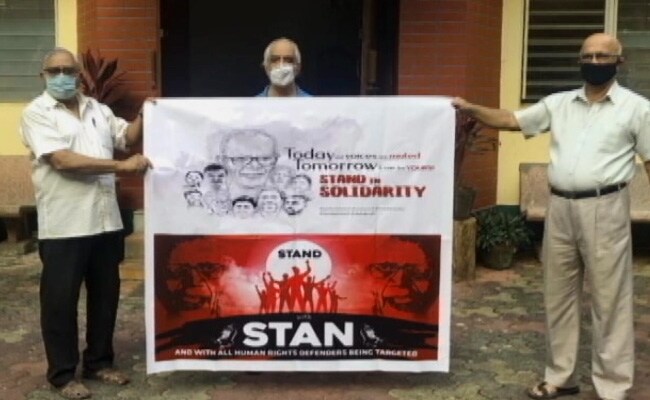 Jesuits Protest As 83-Year-Old Stan Swamy In Jail For Over 2 Months