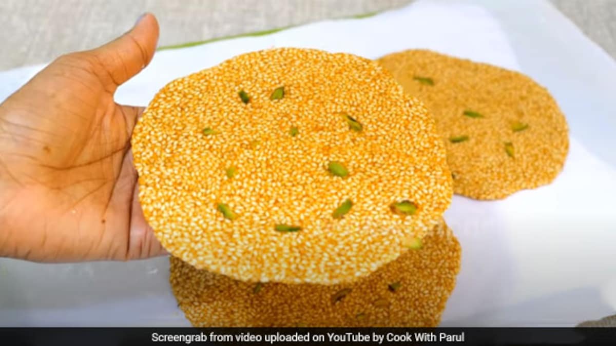 Watch How To Make 2-Ingredient Til Papadi In Just 5 Mins (Recipe Video ...