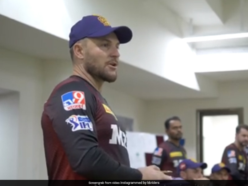 Indian Premier League: Brendon McCullum Delivers Passionate Dressing ...