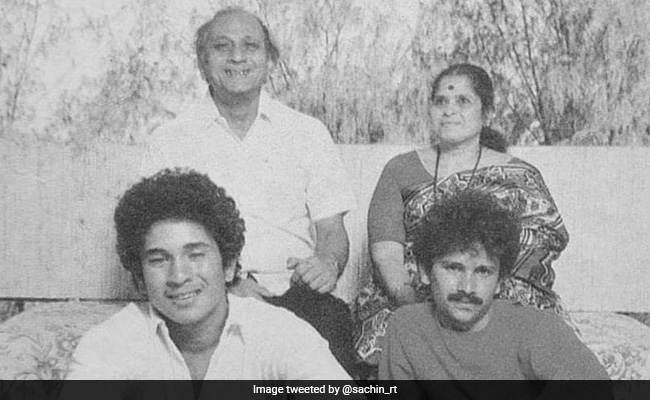 Sachin Tendulkar Mother And Father Photo