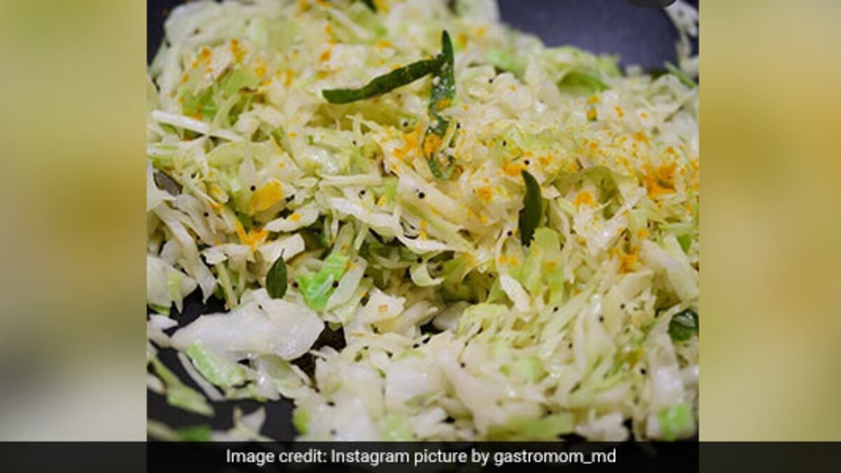 Cabbage Poriyal: Make This Delightful Poriyal From South India In Just ...