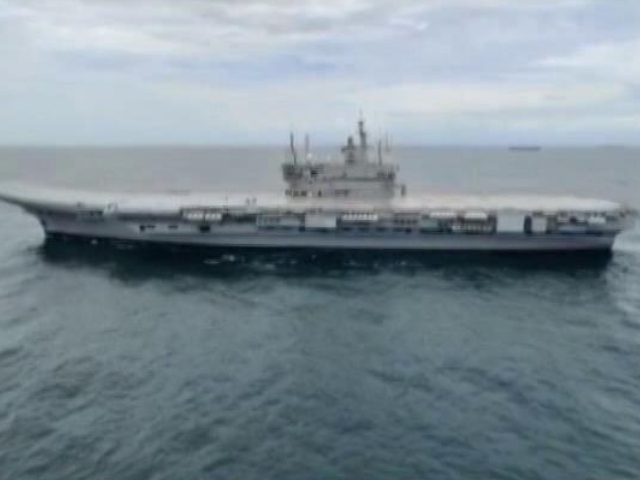 First Made-In-India Aircraft Carrier Vikrant Sets Sail For Maiden Trials