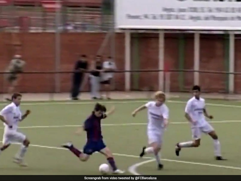 Watch: Lionel Messi's Dazzling Skills From His Barcelona Academy Days ...