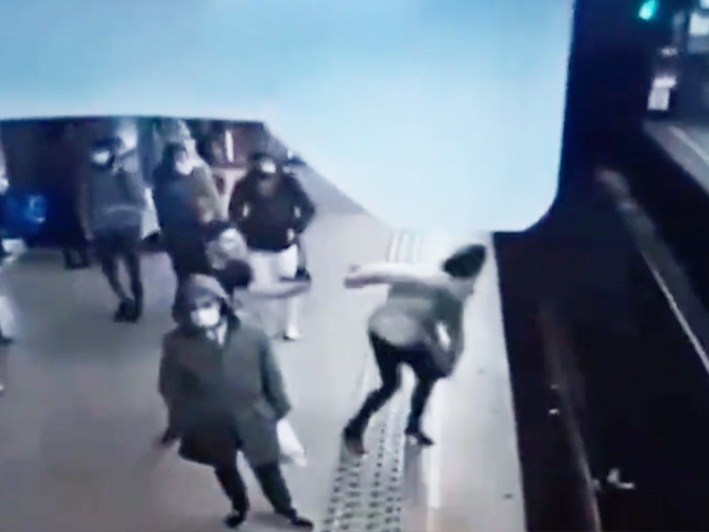 On CCTV, Woman Pushed In Front Of Subway Train