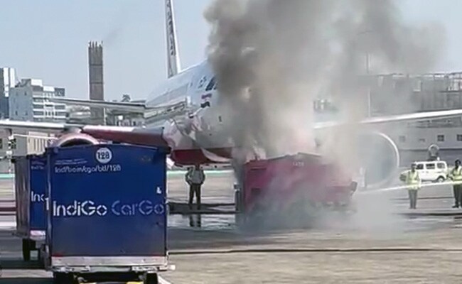 Mumbai Airport Fire, Mumbai Airport Tug Fire, Mumbai Airport Fire News ...