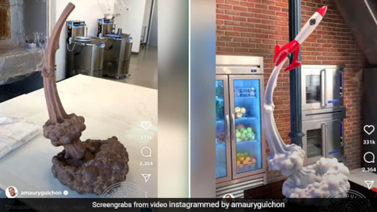 Viral Video: Chef Creates Rocket Ship Out Of Chocolate; Astounds The ...