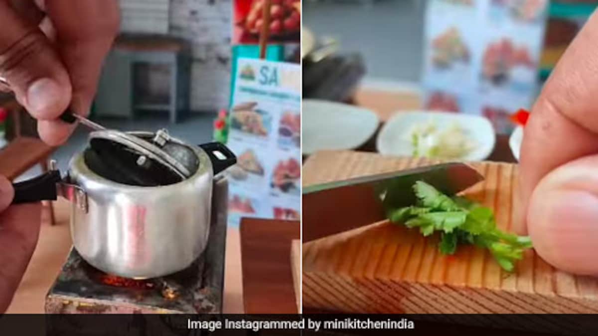 Watch: Indian Artists Cooking Miniaturised Desi Food; Internet Is ...