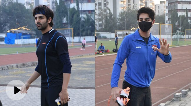 Game On: Kartik Aaryan, Ibrahim Ali Khan Kick-Started Their Sunday Like ...