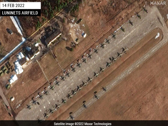 New Satellite Pics Show Airfields Near Ukraine Packed With Russian Jets
