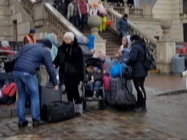Displaced Ukrainians' 20-Hour Train Journey To Escape War Zones