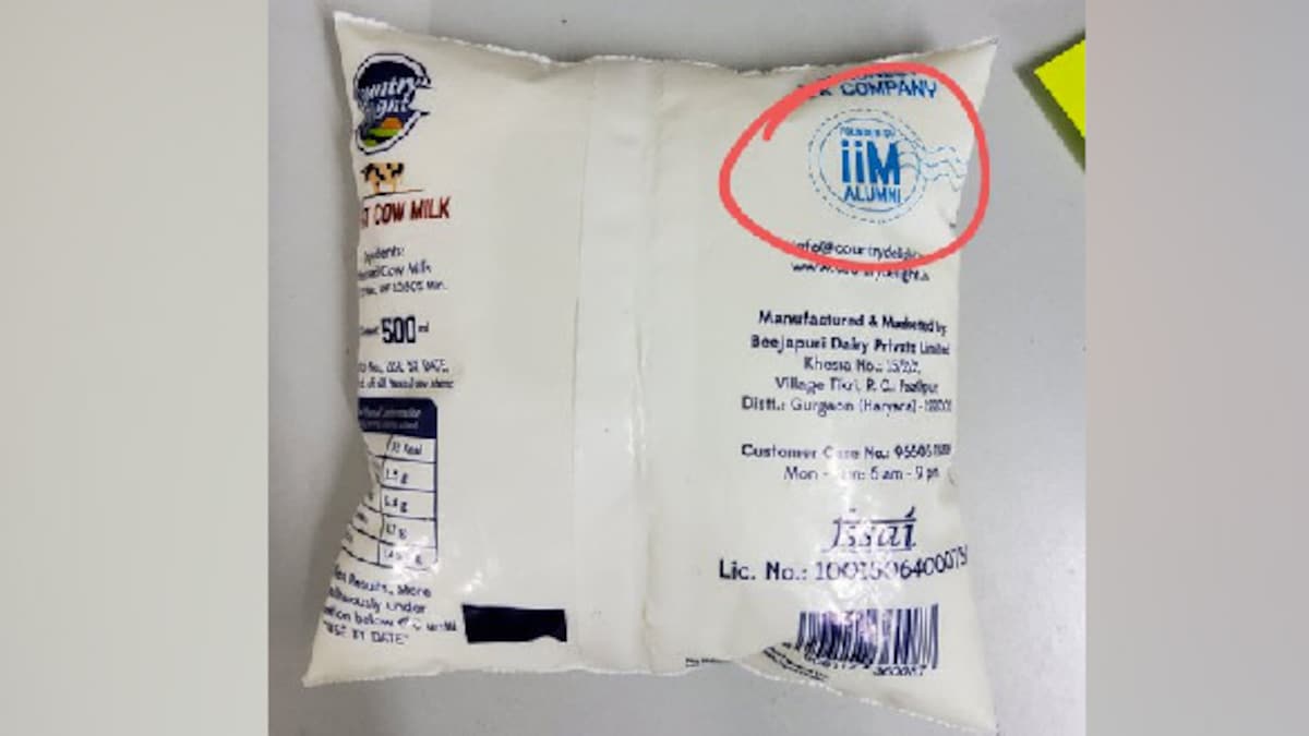 "How Trust Should Be Built": IIM Alumni Tag On Milk Packet Leaves ...