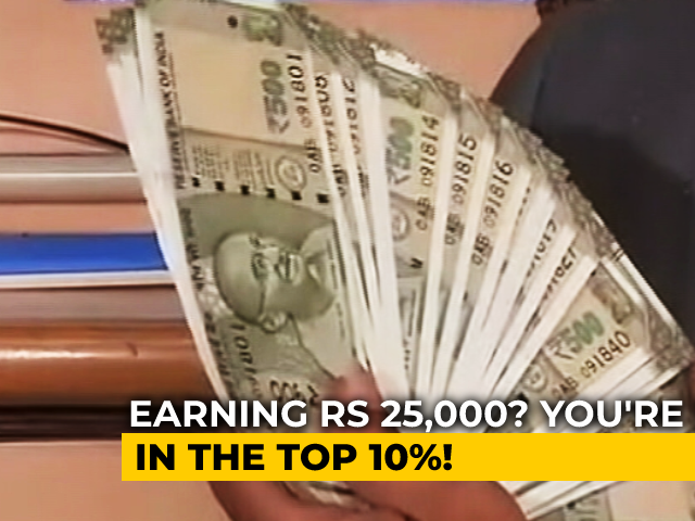 Earning Rs 25,000 Per Month? You Are In India's Top 10%: Report