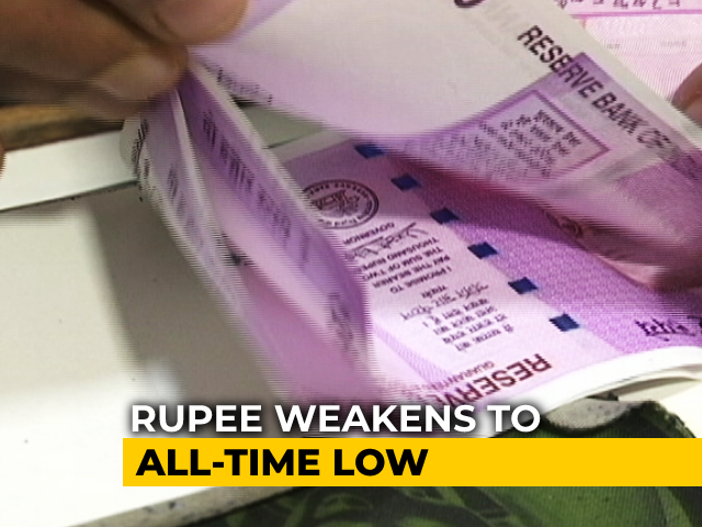 Rupee Weakens Further To Close At A New All-Time Low Of 77.46