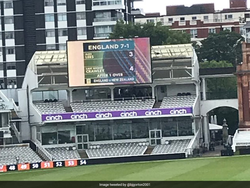 Lord's Scorecard Shows England 7/1 During Test Run Ahead Of New Zealand ...
