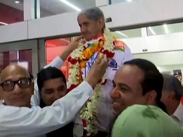 94-Year-Old Wins Gold At World Masters Athletics, Gets Hero's Welcome ...