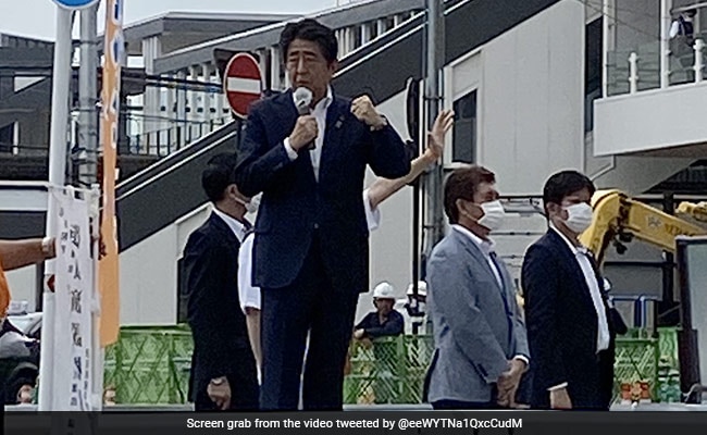 Video: Moment When Japan Ex PM Shinzo Abe Was Shot On Stage