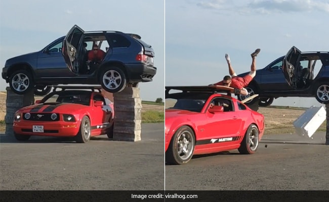 Viral Video: Russian Stuntman Flies Through Car, Internet Calls Him ...