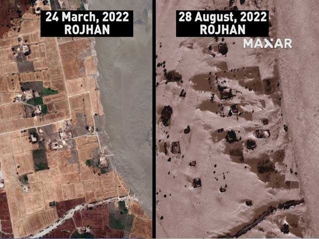 Satellite Pictures: Pakistan Before And After Floods
