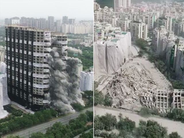 Watch: Noida's Twin Towers Reduced To Rubble, A Before-And-After View