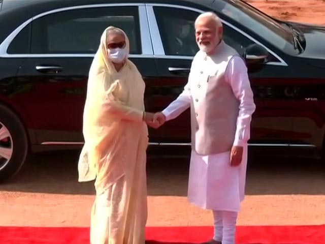Ceremonial Welcome For Bangladesh PM Sheikh Hasina At Rashtrapati Bhavan