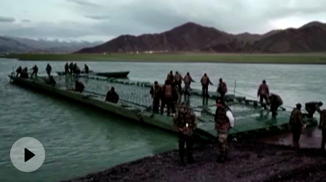 Watch: Army's Engineering Marvel - A Bridge Over Indus River In Ladakh
